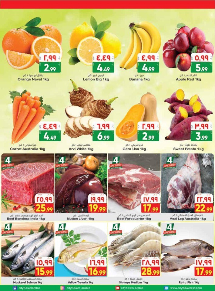 City Flower Hypermarket Hail Price Cut Deals | KSA Fliers